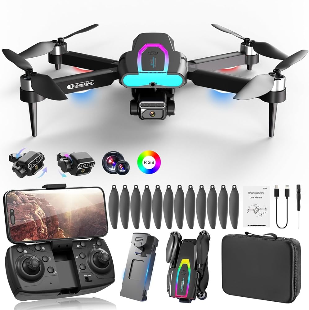 DRON SEMIPROFESIONAL F199 CAMARA 360° DUAL HD – Total Life Peru